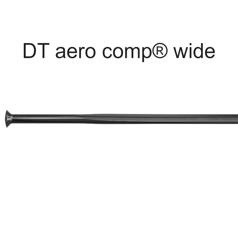 DT Swiss AeroComp Wide straightpull 2.0 / 1.0 / 2.8 mm black Speichen